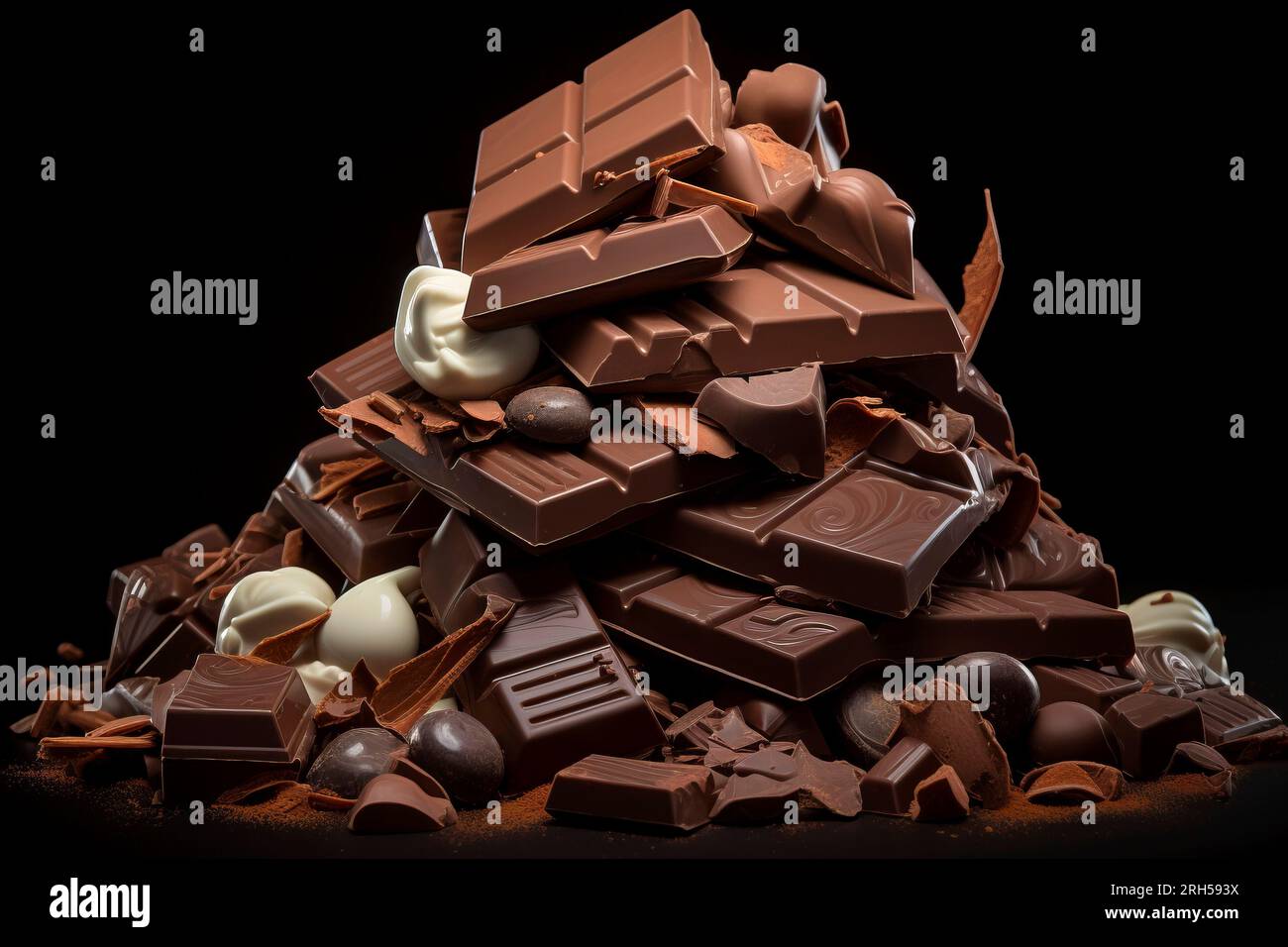 A scrumptious food composition highlighting the allure of rich ...