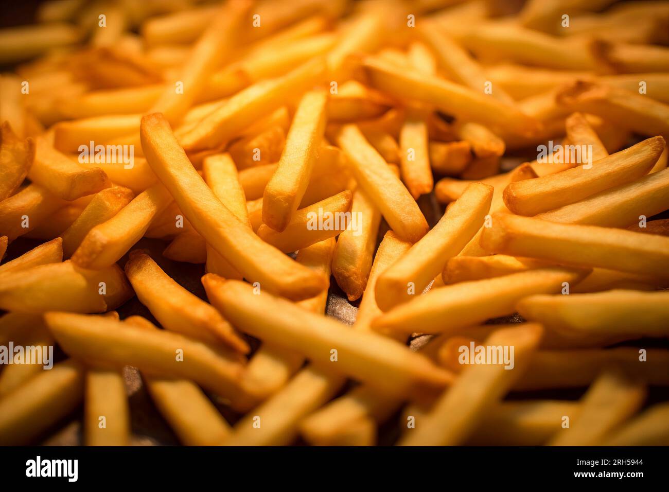 A savory composition of rustic-style golden french fries, perfectly ...