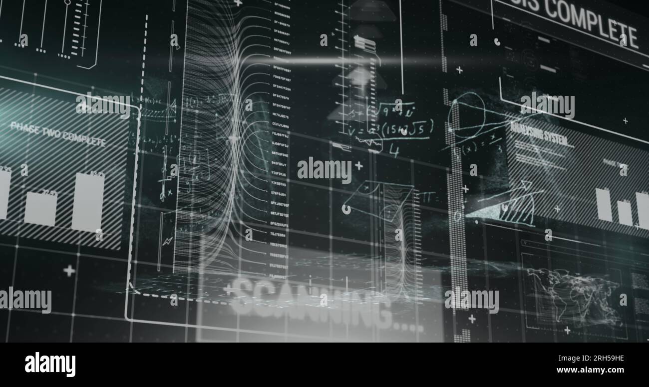 Image Of Interface With Data Processing Over Mathematical Equations