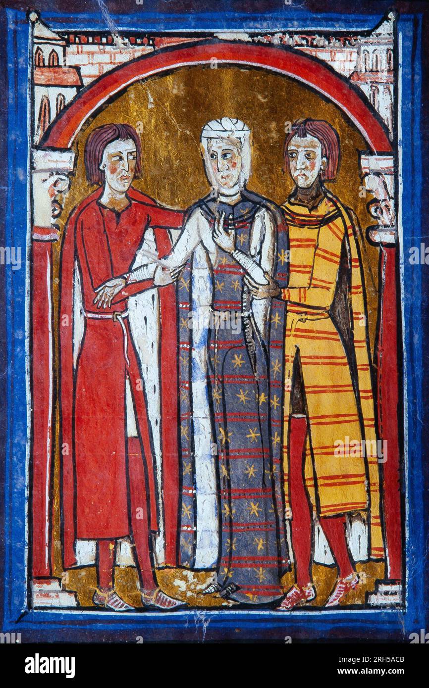 Medieval wedding manuscript hi-res stock photography and images - Alamy