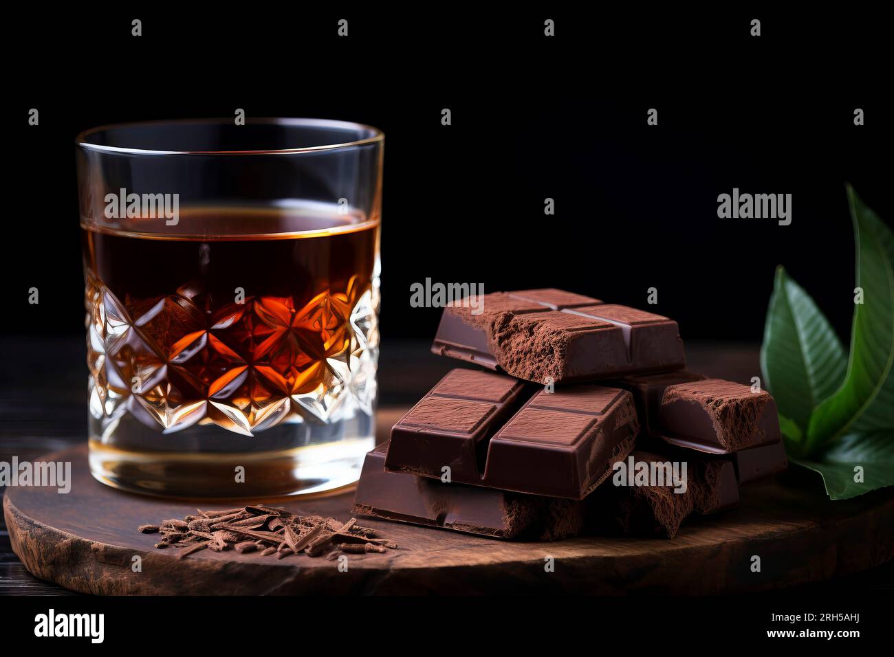 A tempting combination of rich rum in a glass paired with decadent ...