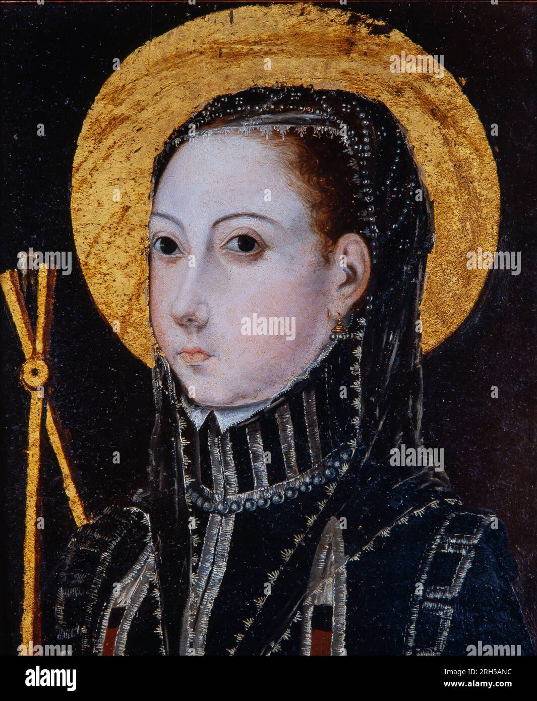 Retablo facticio con las Armas de los Rocaberti. Detalle, Santa ...