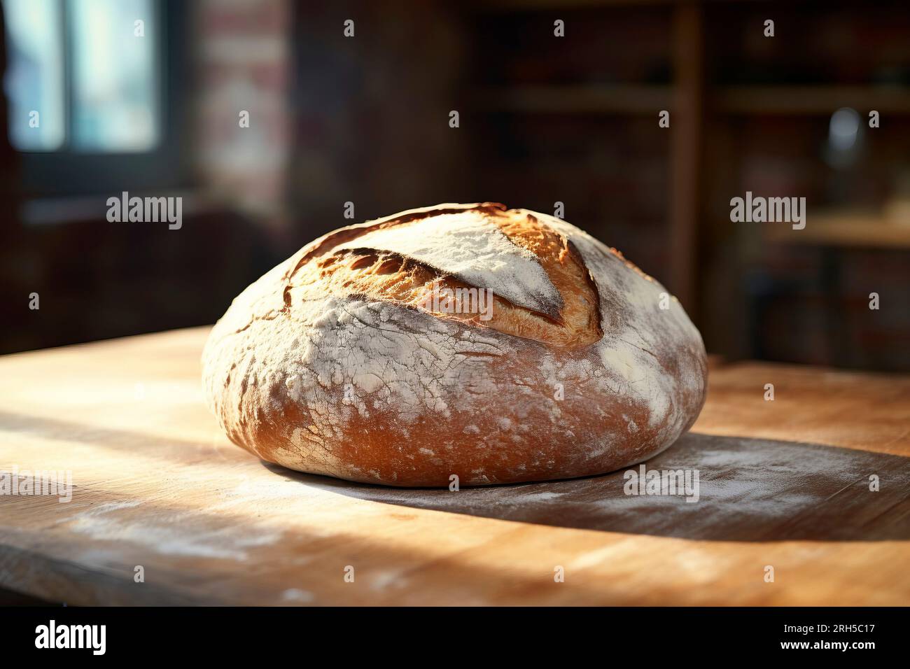 Delicious assortment of rustic bread ingredients creating a beautiful ...