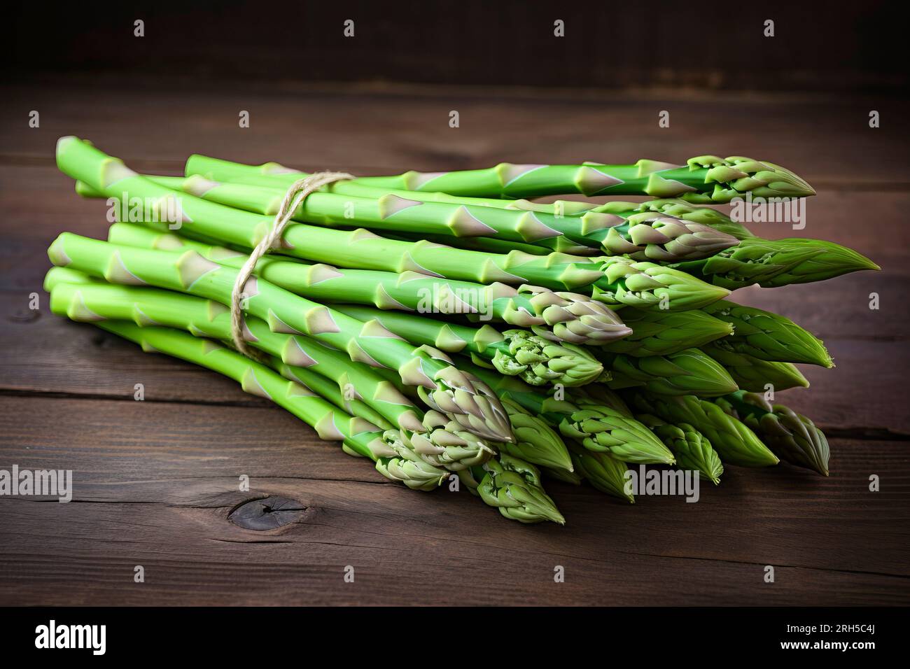 Vibrant asparagus bundle on a rustic background, perfect for your ...