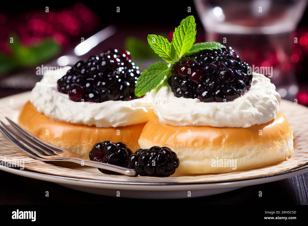 Luxurious caviar food composition for gourmet dining and culinary ...