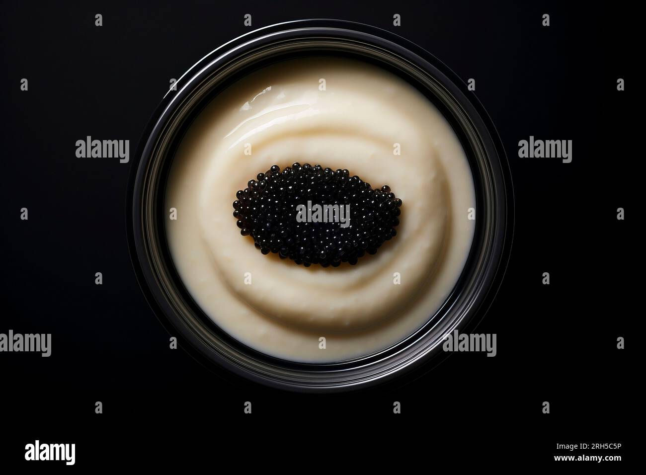 Luxurious caviar food composition for gourmet dining and culinary ...