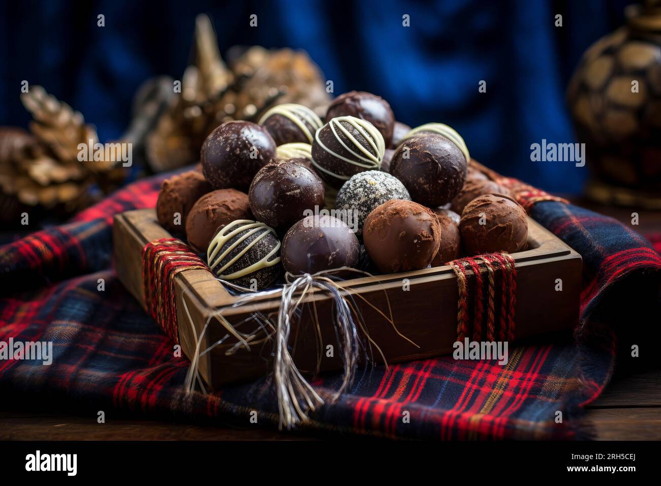 A captivating arrangement of delectable chocolates creating a ...