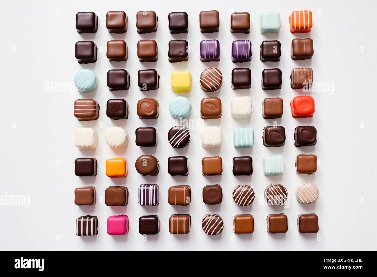 A captivating arrangement of delectable chocolates creating a ...