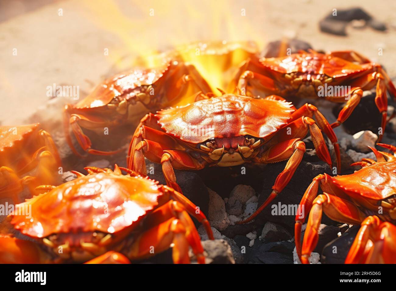 Captivating detailed view of a sea crab, showcasing its natural beauty ...
