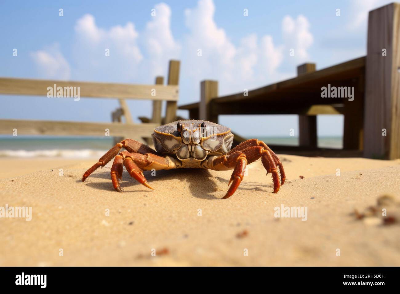 Captivating detailed view of a sea crab, showcasing its natural beauty ...