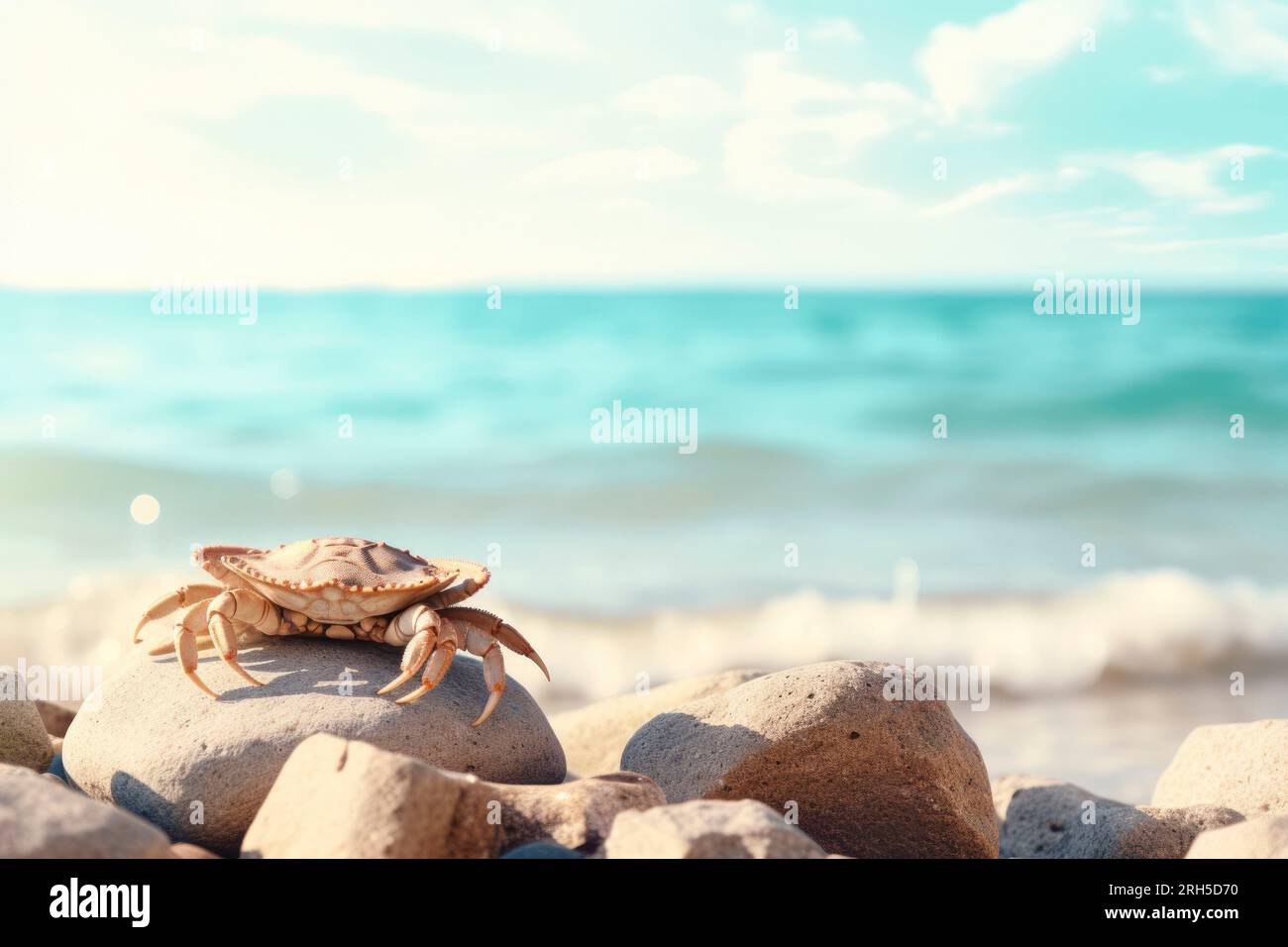 Captivating detailed view of a sea crab, showcasing its natural beauty ...