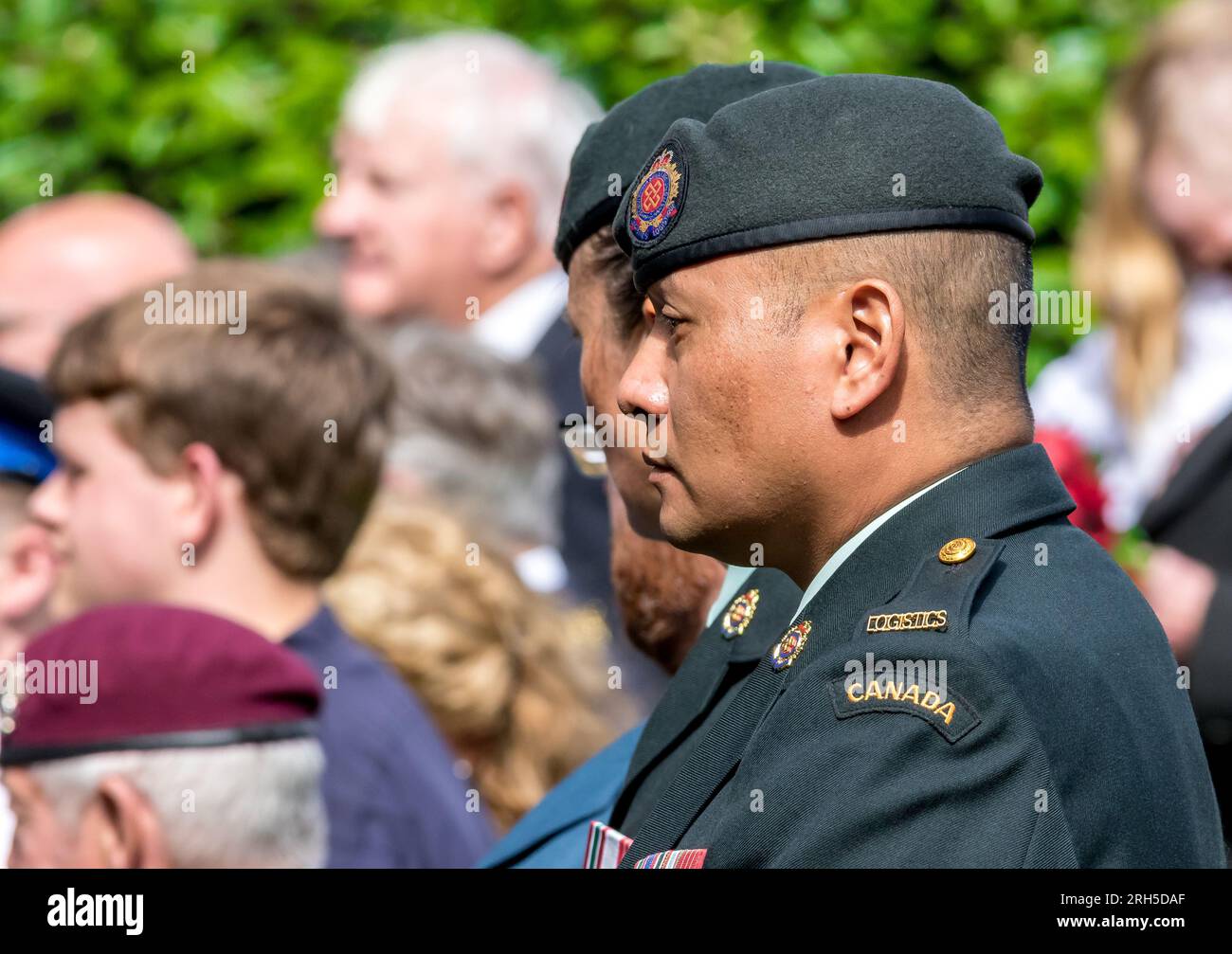 Memorial ceremony to those lost during operation Jubilee on 18th August 1942. The largest ...