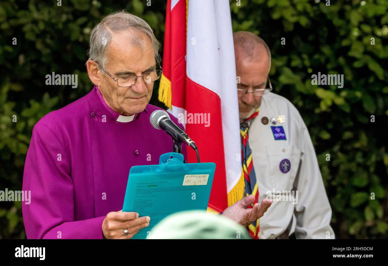 Memorial ceremony to those lost during operation Jubilee on 18th August 1942. The largest ...