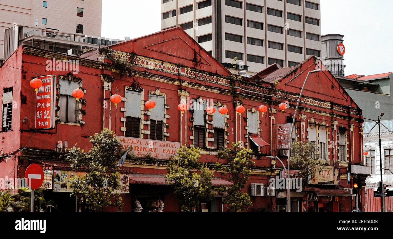 beautiful old red building in Kuala Lumpur, Malaysia Stock Photo - Alamy