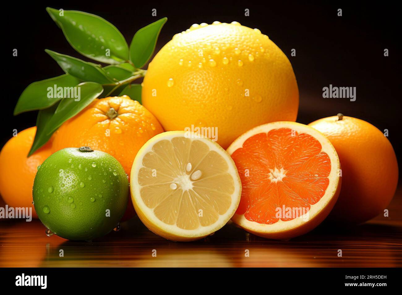 Vibrant selection of fresh citrus fruits showcasing nature's color ...