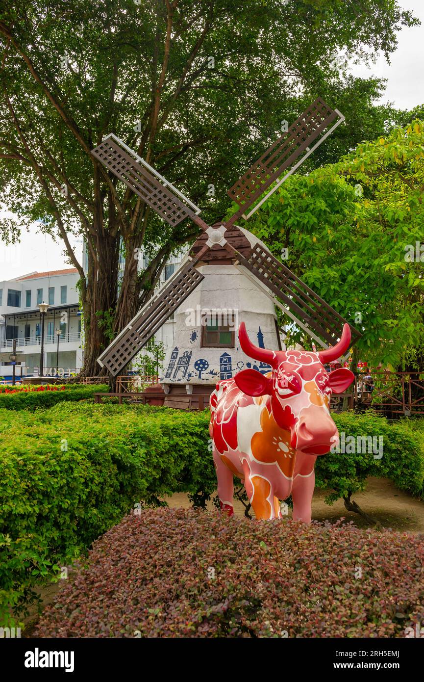 The Dutch Windmill, Dutch Square, Malacca, Malaysia Stock Photo - Alamy