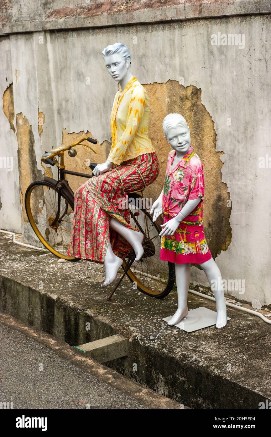 3D street art, Malacca, Malaysia Stock Photo - Alamy