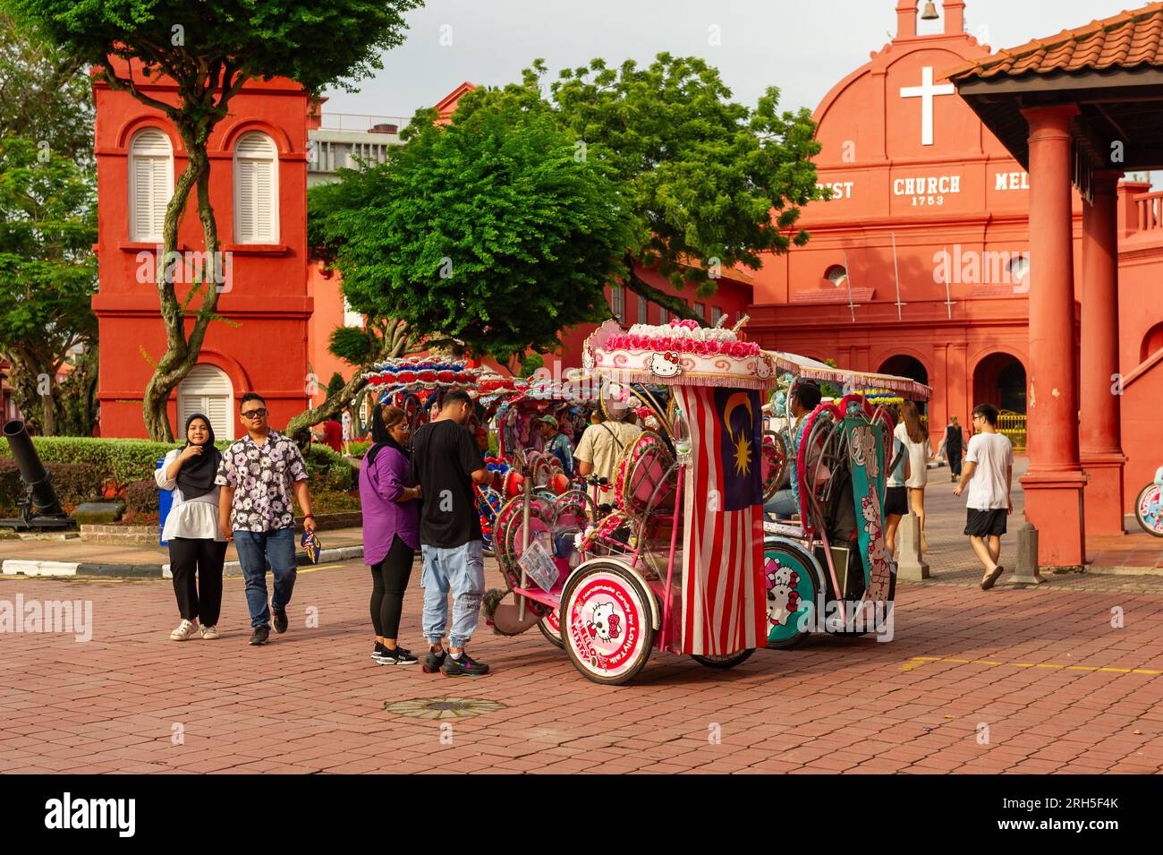 The Stadhuys in Dutch Square, Malacca, Malaysia Stock Photo - Alamy