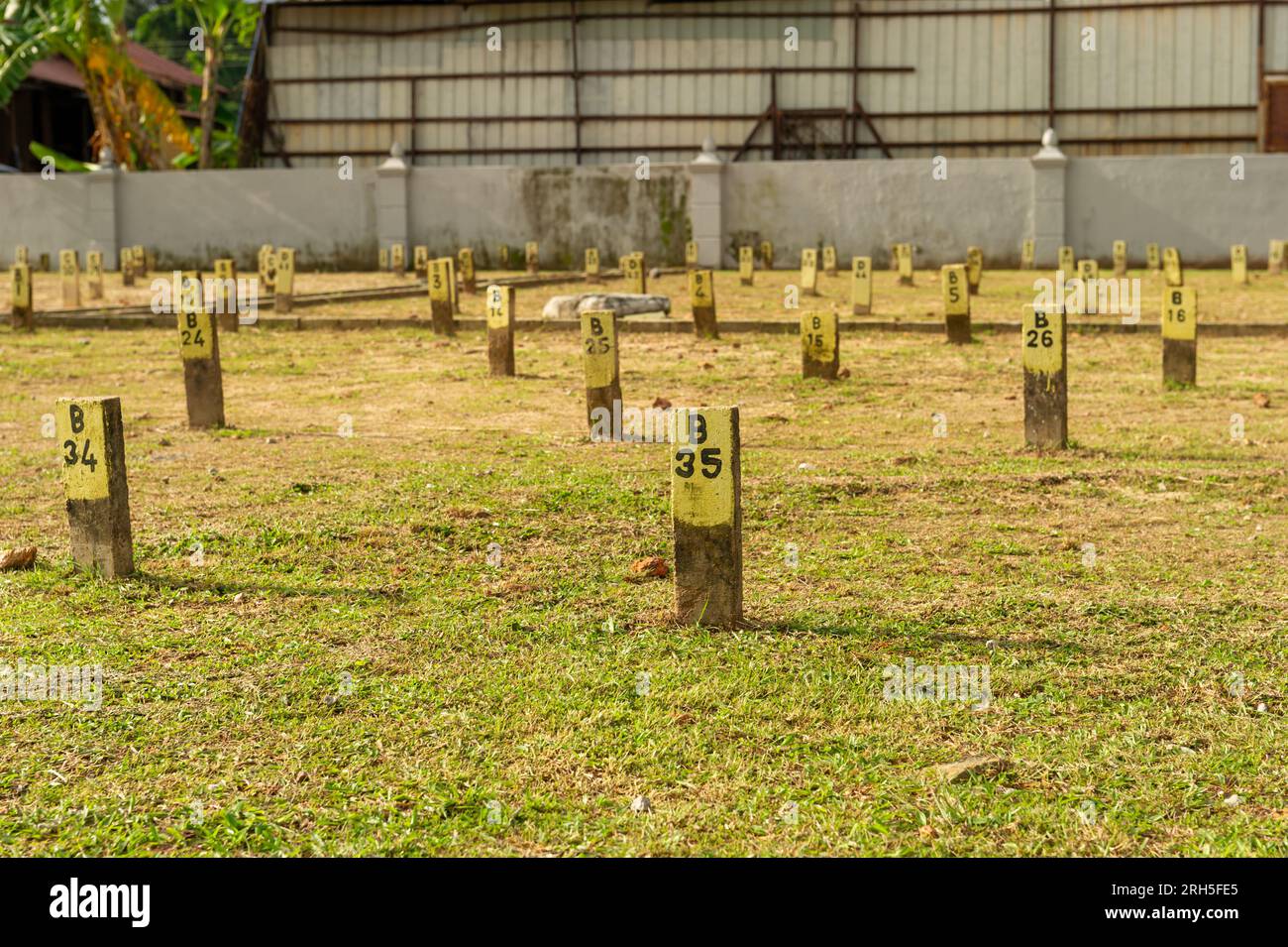The Tanah Perkuburan Islamic cemetery, Malacca, Malaysia Stock Photo ...