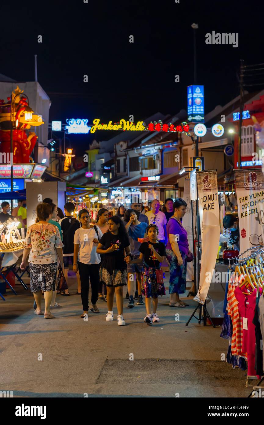 Jonker Walk Night Market, Malacca, Malaysia Stock Photo - Alamy