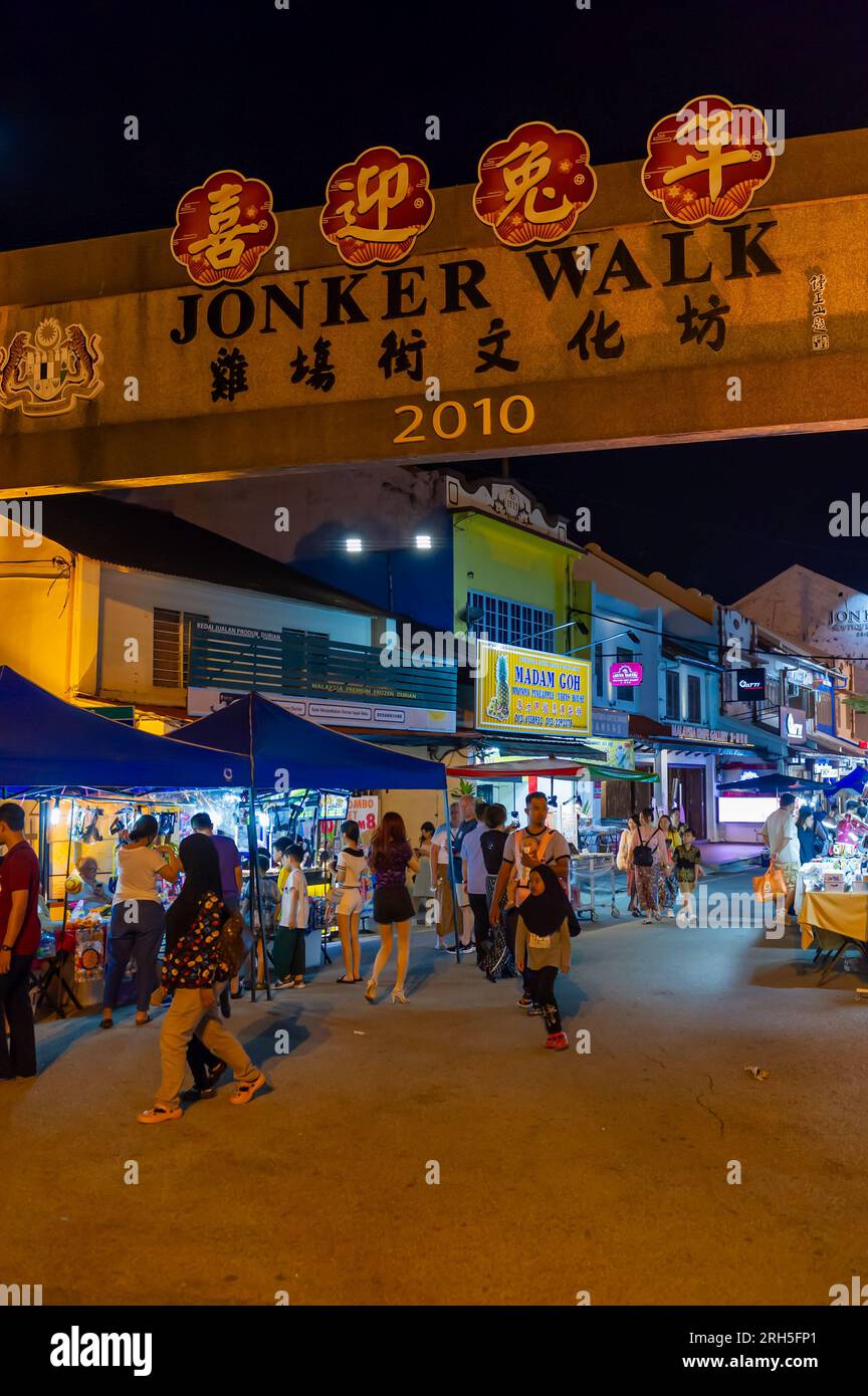 Jonker Walk Night Market, Malacca, Malaysia Stock Photo - Alamy
