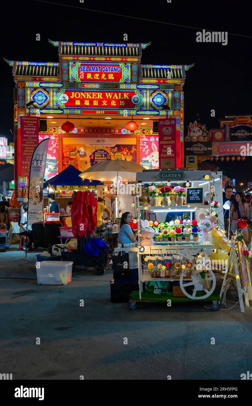 Jonker Walk Night Market, Malacca, Malaysia Stock Photo - Alamy