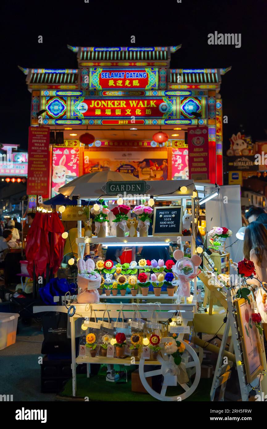Jonker Walk Night Market, Malacca, Malaysia Stock Photo - Alamy