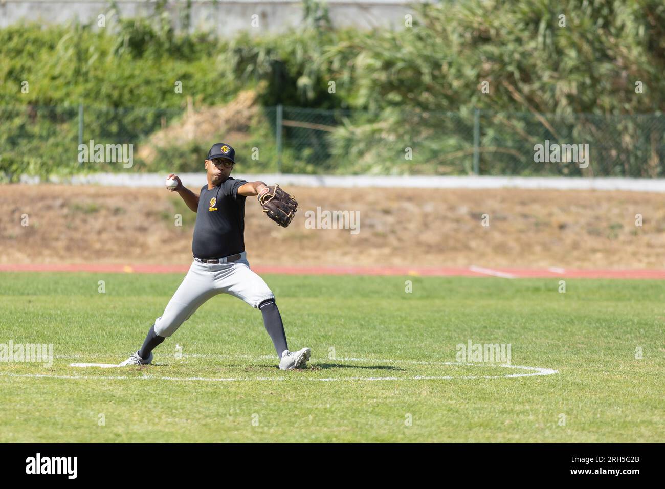 14 may 2023, Athletic stadium of Sobreda, Lisbon, Portugal: Baseball ...