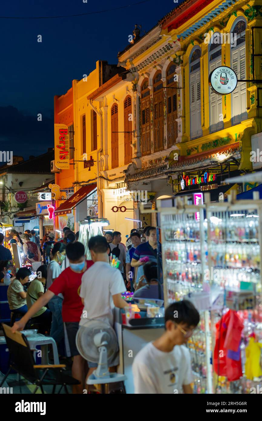 The Jonker Walk night market, Malacca, Malaysia Stock Photo - Alamy