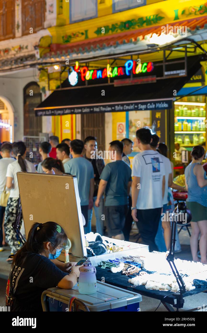 The Jonker Walk night market, Malacca, Malaysia Stock Photo - Alamy