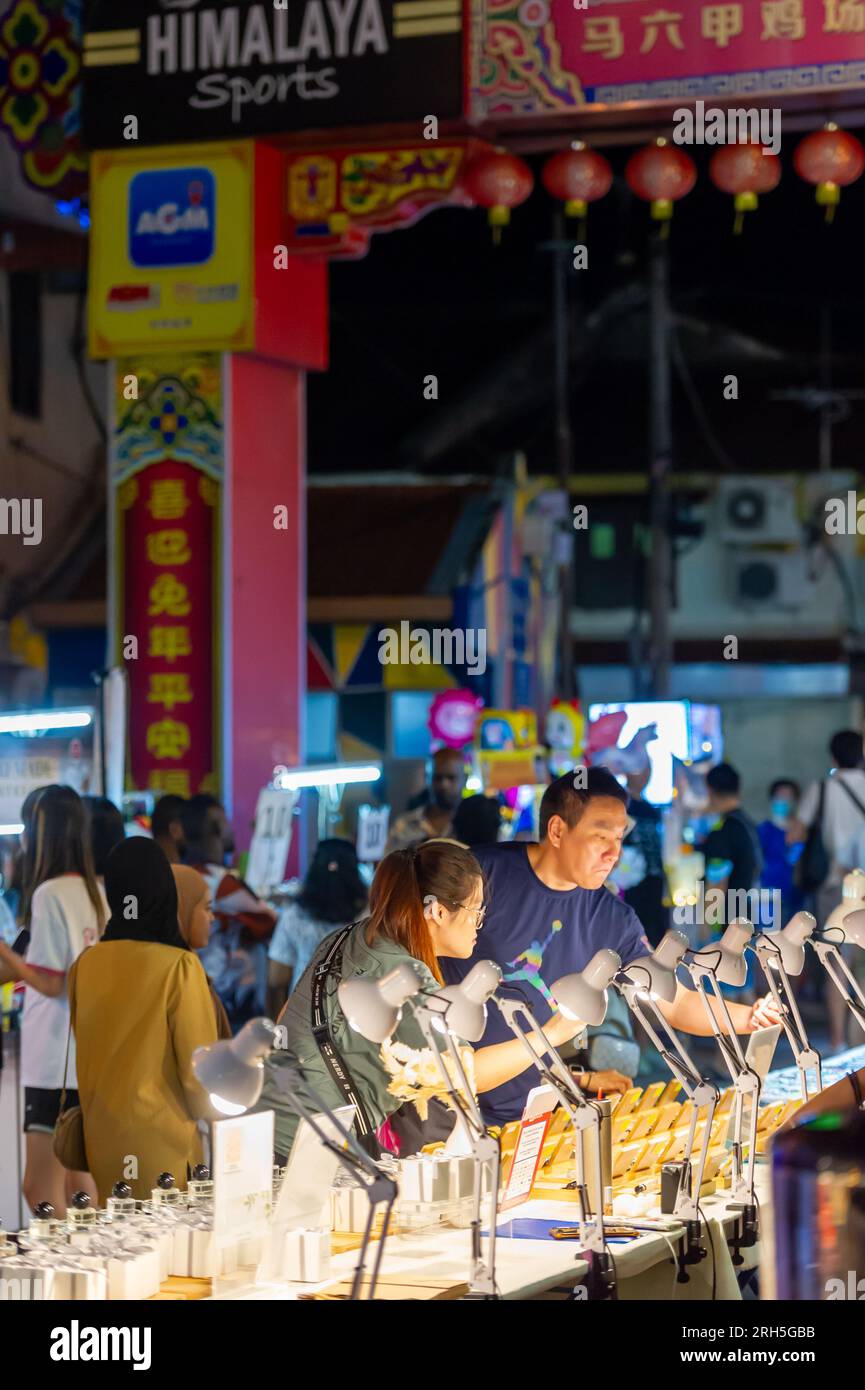 The Jonker Walk night market, Malacca, Malaysia Stock Photo - Alamy