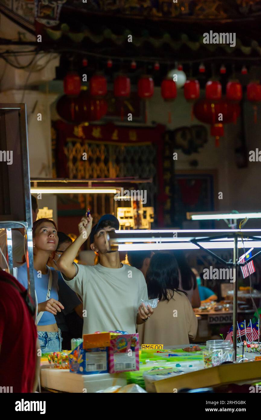 The Jonker Walk night market, Malacca, Malaysia Stock Photo - Alamy