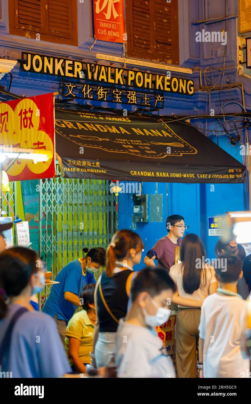The Jonker Walk night market, Malacca, Malaysia Stock Photo - Alamy