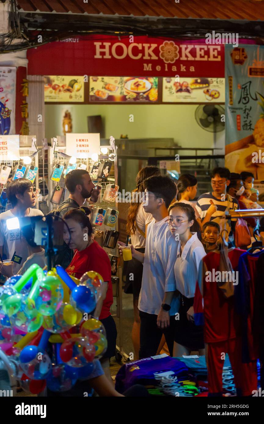 The Jonker Walk night market, Malacca, Malaysia Stock Photo - Alamy
