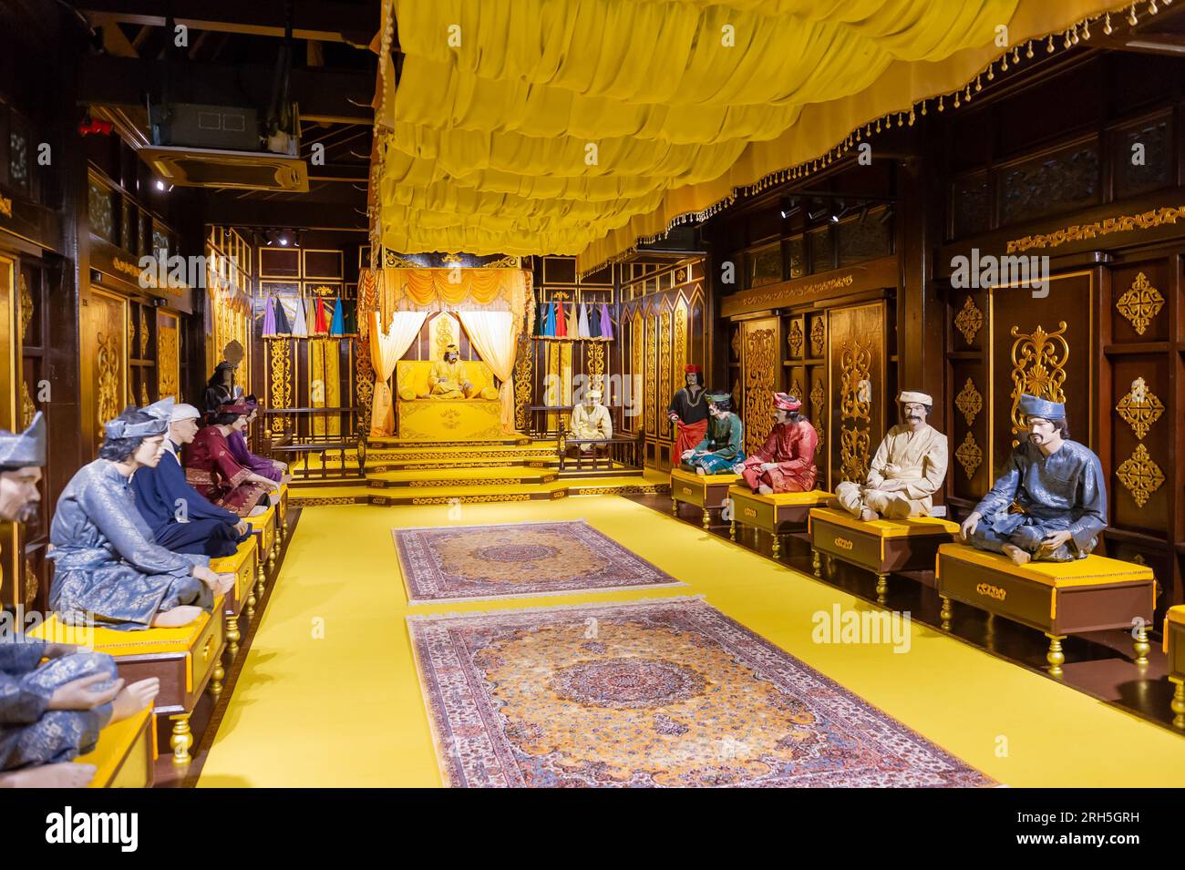 The Sultans Audience Hall at the Melaka Sultanate Palace Museum ...