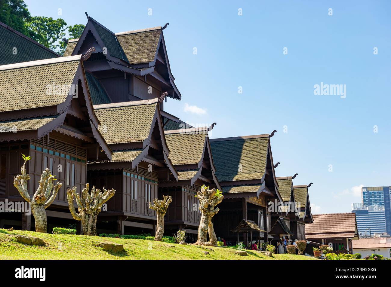 Front elevation of the the Melaka Sultanate Palace Museum, Malacca ...