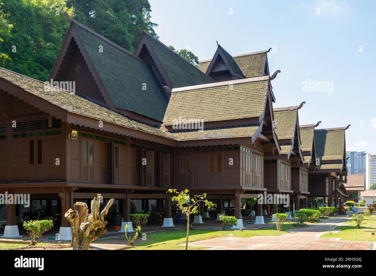 Front elevation of the the Melaka Sultanate Palace Museum, Malacca ...