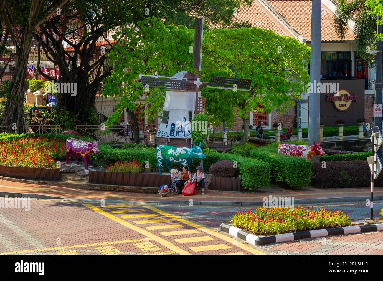 The Dutch Windmill at Red Square, Malacca, Malaysia Stock Photo - Alamy