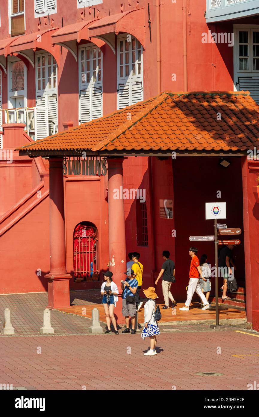 The Stadhuys in Dutch Square, Malacca, Malaysia Stock Photo - Alamy
