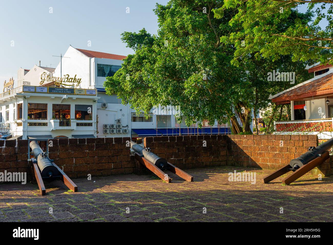 Bastion Middleburg on the Malacca River, Malacca, Malaysia Stock Photo ...