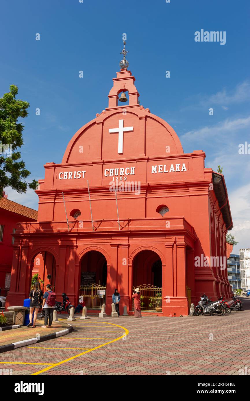 Christ Church Melaka, Dutch Square, Malacca, Malaysia Stock Photo - Alamy