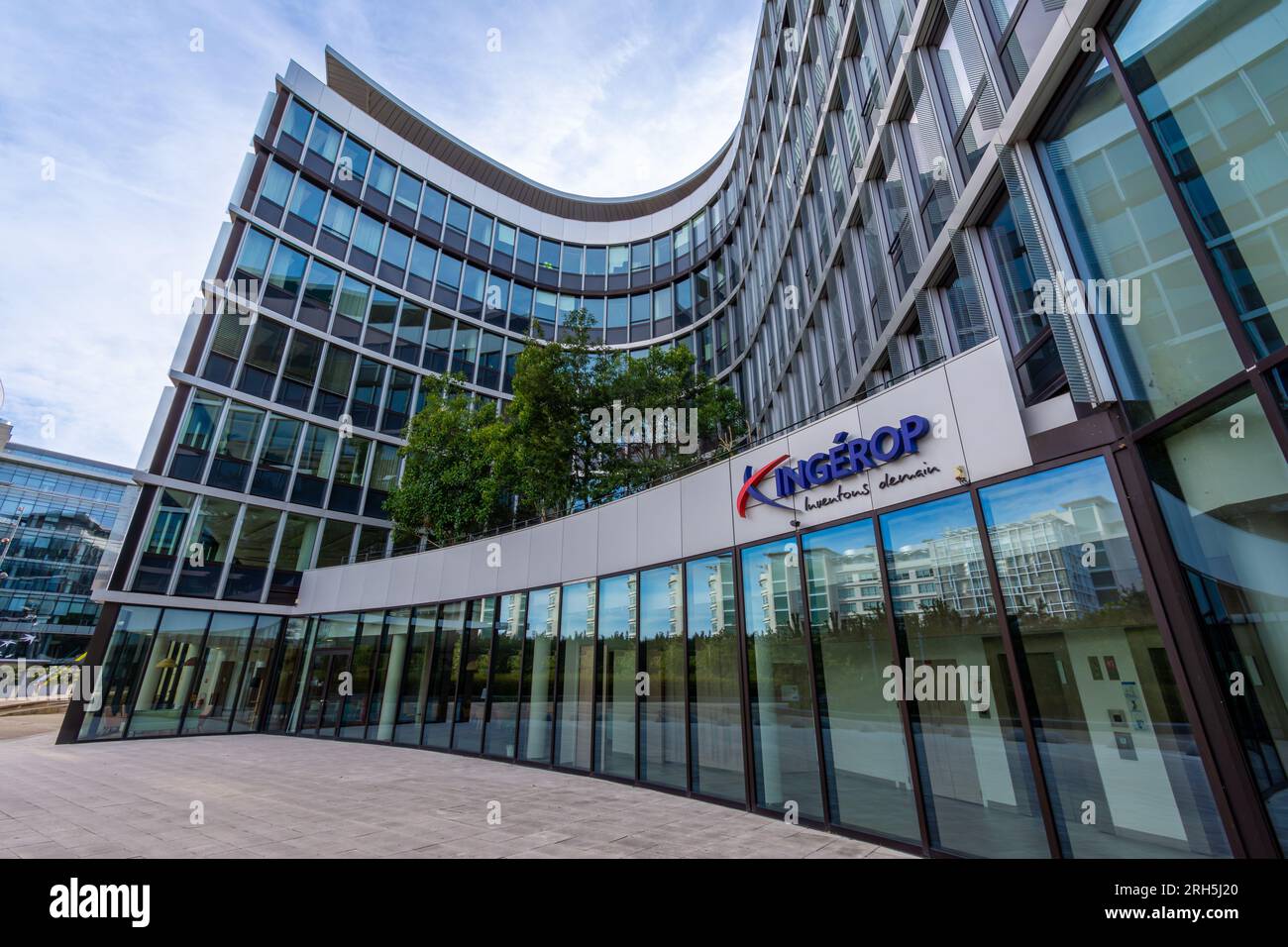 Exterior view of the headquarters of Ingérop, a French group ...