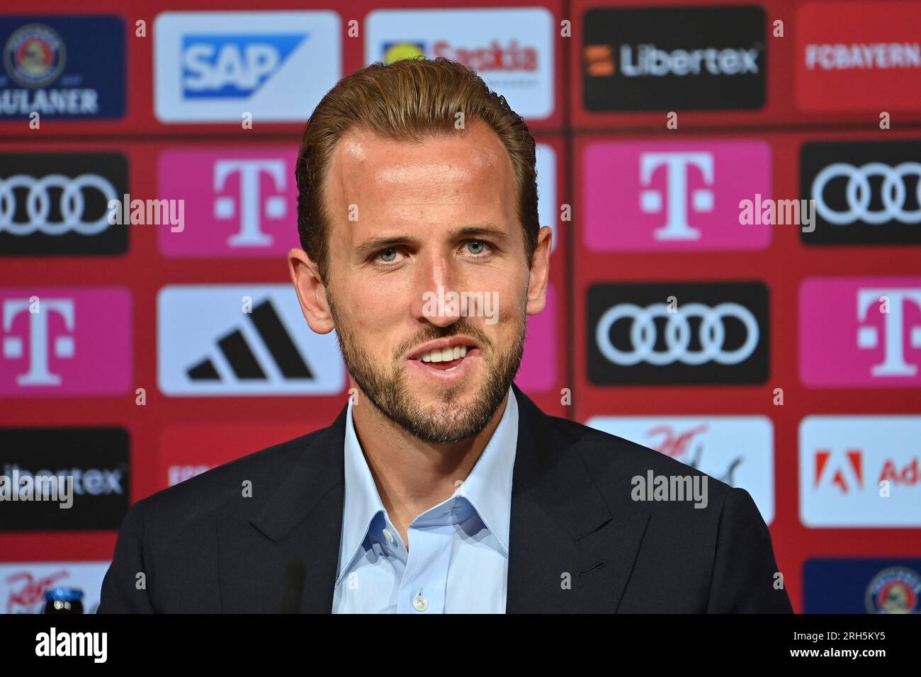 Munich. 13th Aug, 2023. UK OUT! NO SALES IN UK!. Harry KANE (FC Bayern ...