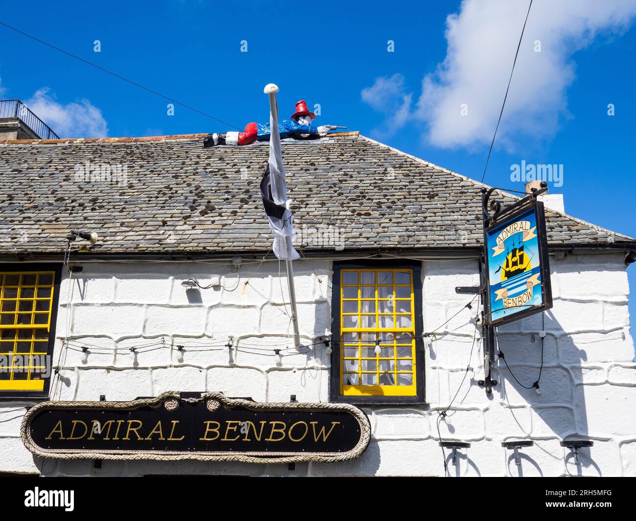 Admiral Benbow, Pub, Penzance, Cornwall, England, UK, GB Stock Photo ...