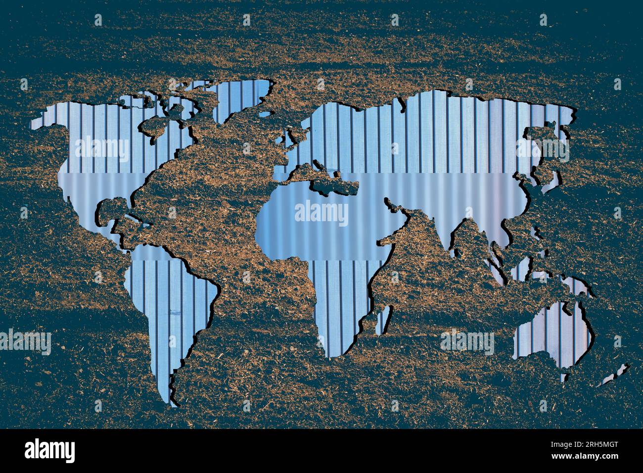 Roughly sketched out world map with patterns Stock Photo - Alamy