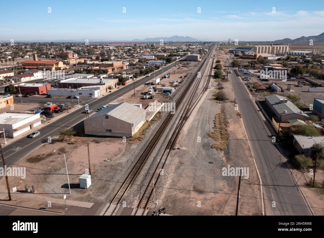 Aerial view of town in arizona hi-res stock photography and images - Alamy