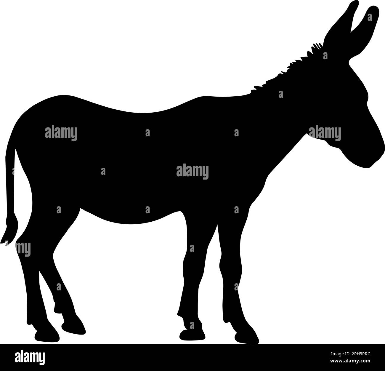 Donkey silhouette icon. Vector illustration Stock Vector Image & Art ...