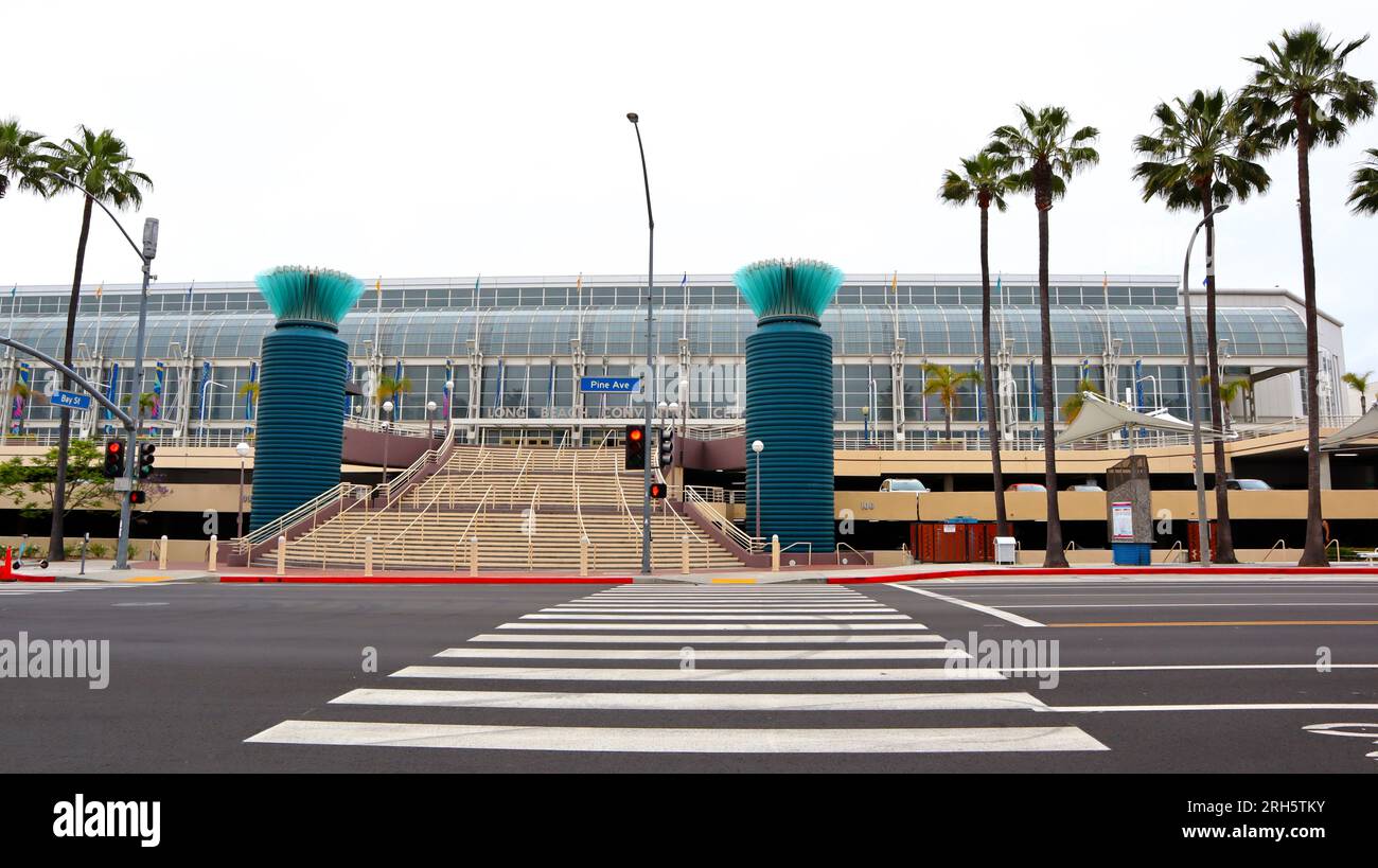 Long Beach, California: Long Beach Convention Center at 300 E Ocean Blvd, Long Beach Stock Photo ...