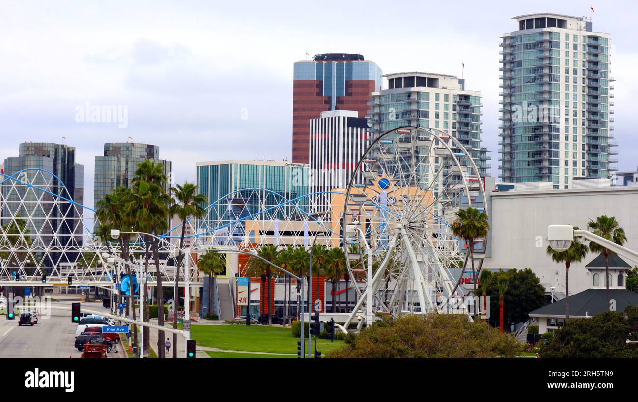 Long Beach, California: detail of THE PIKE OUTLETS, retail Shopping ...