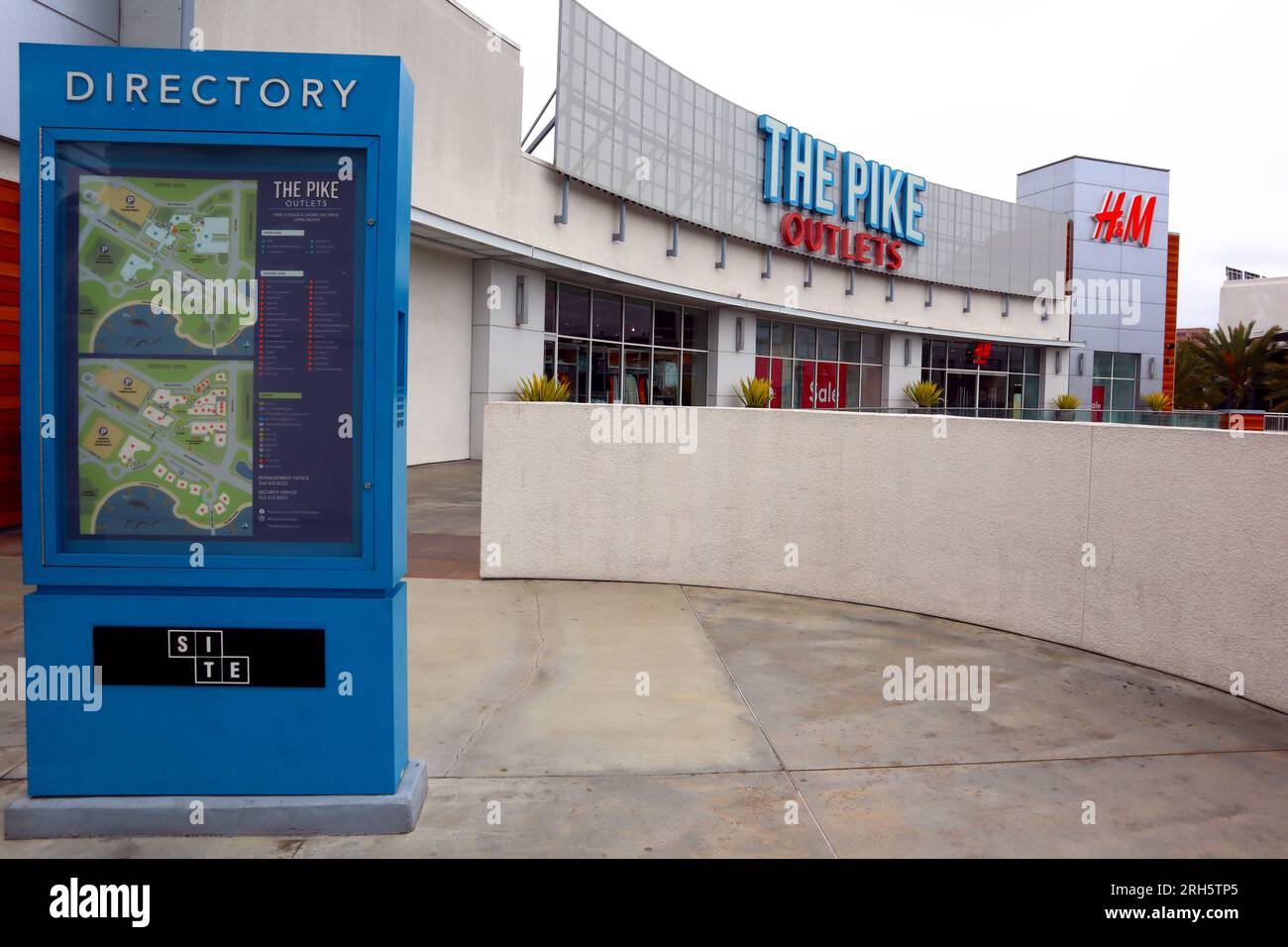 Long Beach, California: detail of THE PIKE OUTLETS, retail Shopping ...